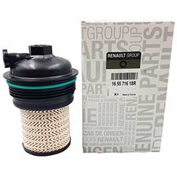 פילטר ( מסנן ) סולר + מכסה רנו מגאן מ 2016 | מקורי | 165571618R | מותג ...
