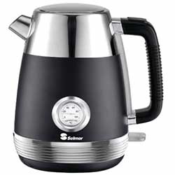 קומקום חשמלי נירוסטה LONDON SE826 2000W שחור עם מד טמפרטורה SELMOR | 5580826.2.SLMR | מותג ...
