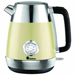 קומקום חשמלי נירוסטה LONDON SE826 2000W קרם עם מד טמפרטורה SELMOR | 5580826.SLMR | מותג SELMOR ...